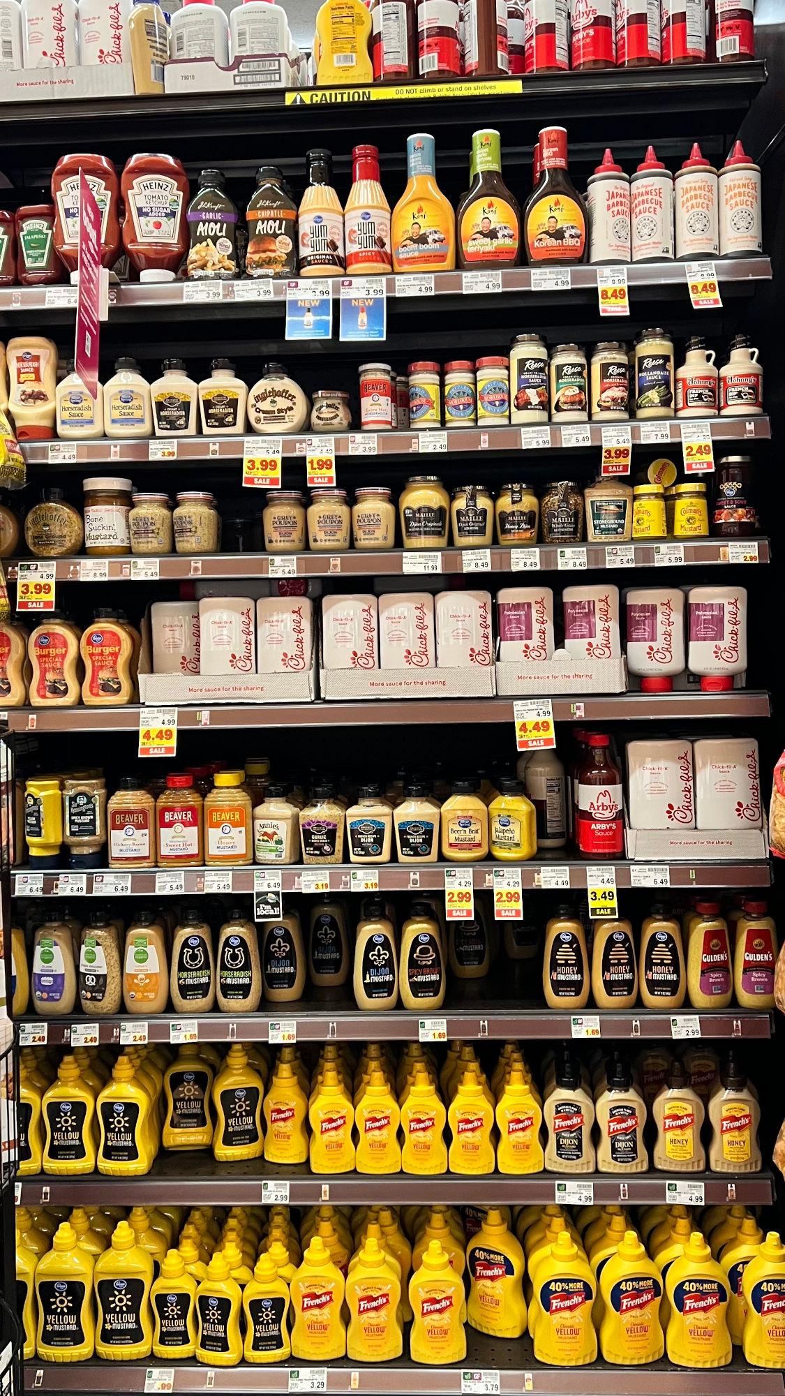 Food Labels CONDIMENTS